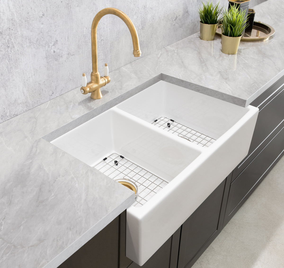 Mayfair - Double Butler Sink - 33 Inch / 833 mm – Butler sinks New Zealand